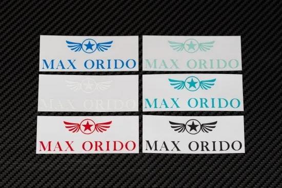 Max Orido Cut Letter Max Orido Sticker (White) – JDM Junction BN