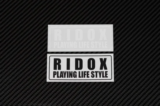 Max Orido Cut Letter RIDOX Sticker (White) – JDM Junction BN