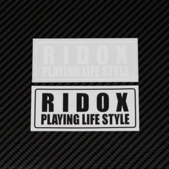 Max Orido Cut Letter RIDOX Sticker (White) – JDM Junction BN