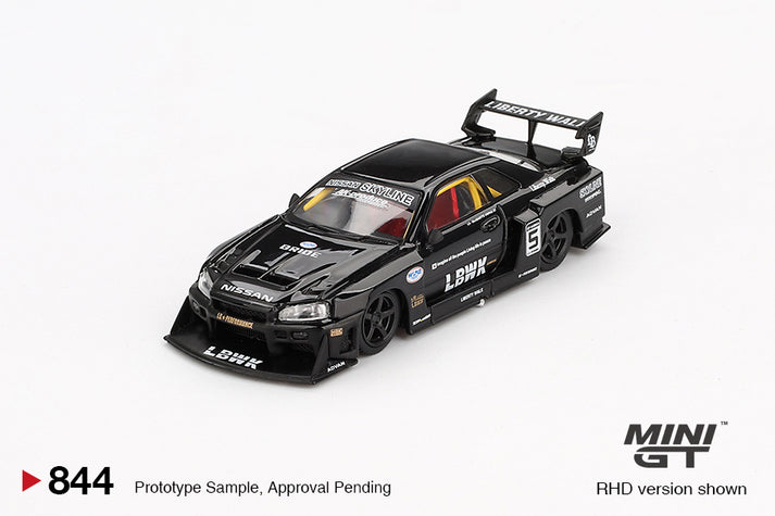 1/64 MiniGT Nissan LB-ER34 Super Silhouette SKYLINE (Black) (MGT00844 ...
