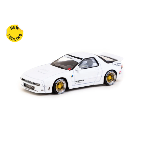 1/64 Tarmac Works Pandem Mazda RX-7 FC3S (White) – JDM Junction BN